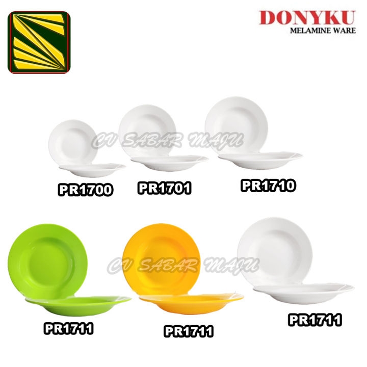 Donyku Piring Makan Bulat / Piring Makan Melamin Ukuran 6, 7, 8, 9, 10 ...