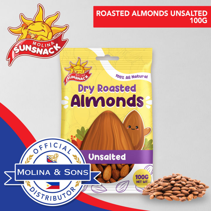 Sunsnack Roasted Almonds Unsalted 100g 50% OFF (Expiry Date: May 30 ...