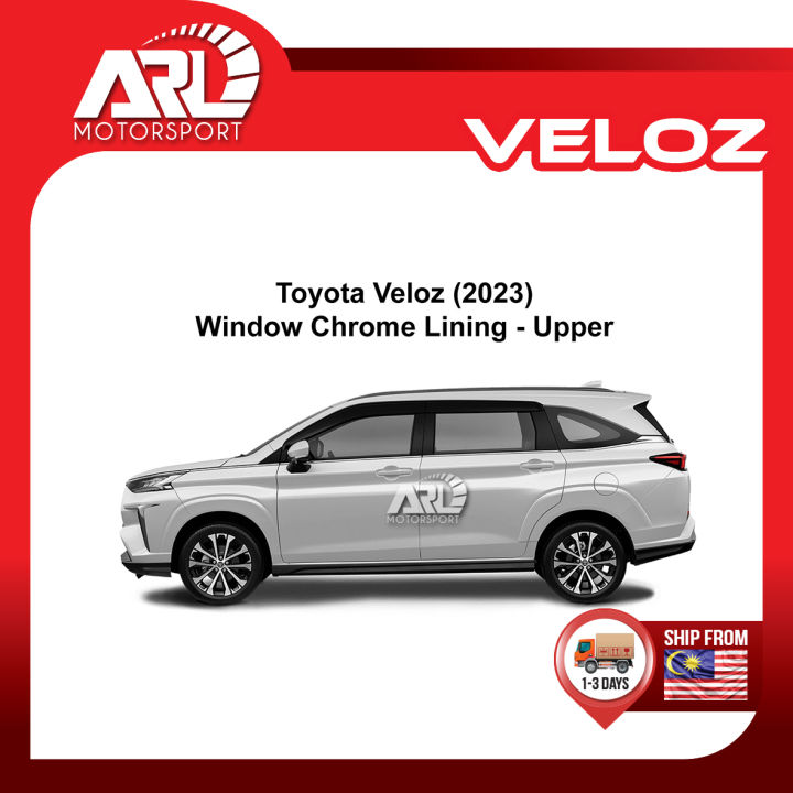 Toyota Veloz W100 W150 (2022 - 2024) Window Chrome Lining Weatherstrip ...