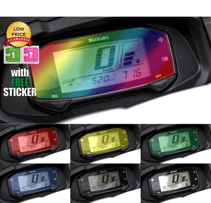 SUZUKI BURGMAN/PANEL GAUGE PROTECTORW/ FREE SMOKE FILM | Lazada PH