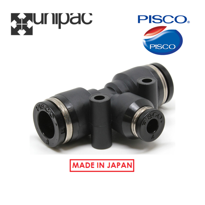 Pneumatic Fitting Pisco PEG12 Unequal Union Tee 8mm 10mm | Lazada