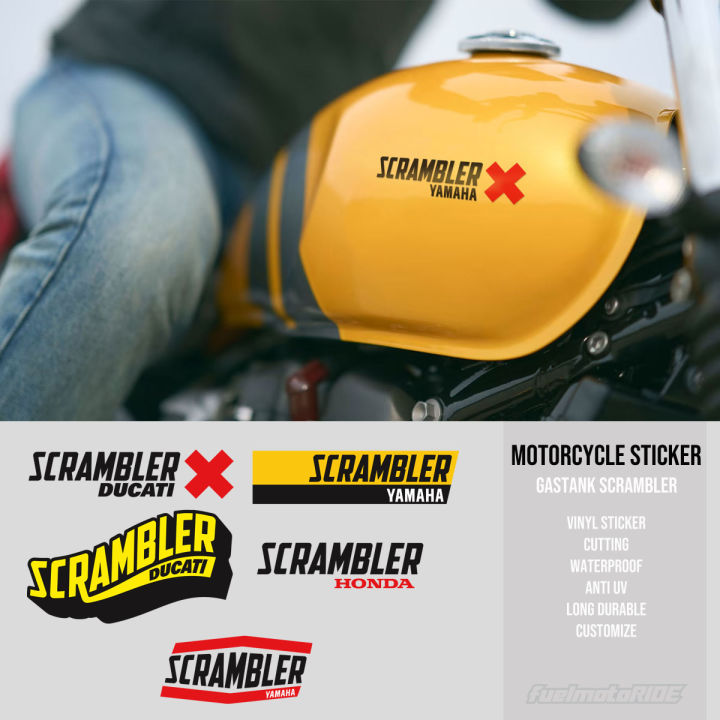 Sticker Tangki Motor Classic Scrambler Custom cb xsr w175 | Lazada ...