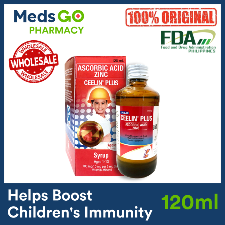 CEELIN PLUS with ZINC Syrup 120mL - Vitamins for Kids | Lazada PH
