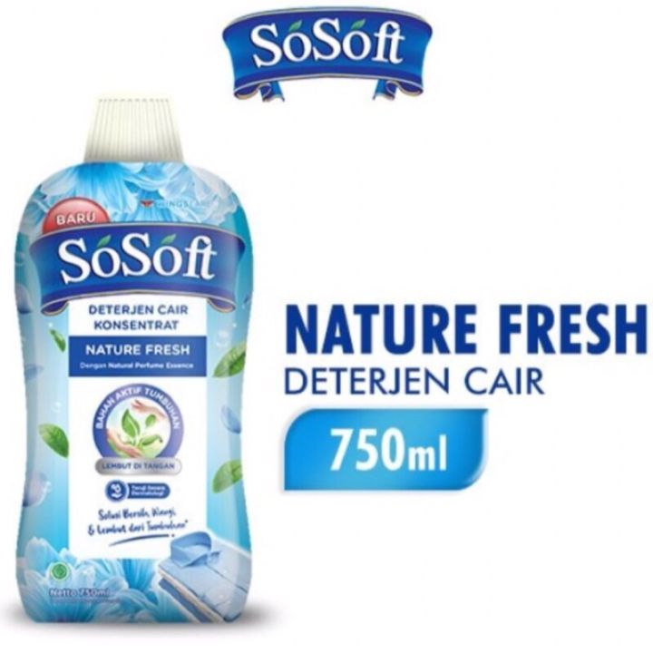 SOSOFT LIQUID DETERGENT KONSENTRAT BOTOL 700ml | Lazada Indonesia