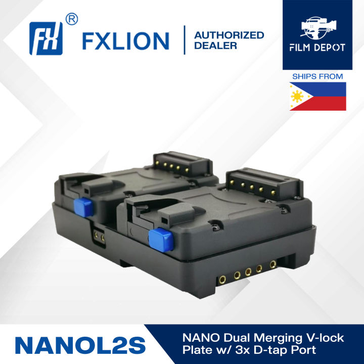 Fxlion NANOL2S Nano Dual V-Mount Plate for Professional Photography ...