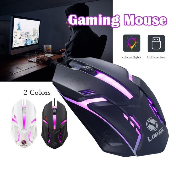 USB Wired Mechanical Mouse High Performance Gaming Mouse with 7 Colors ...