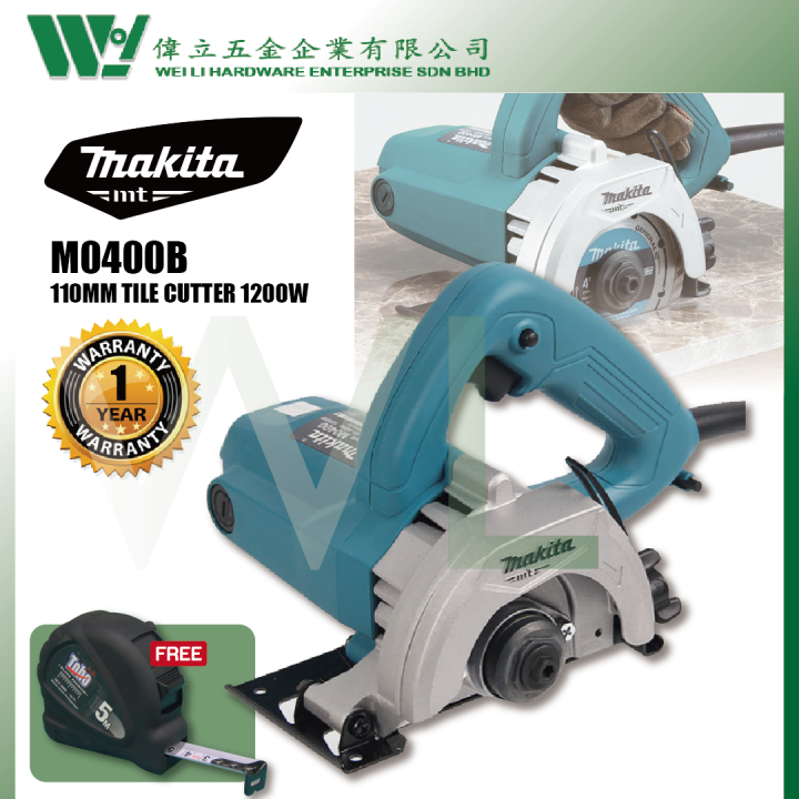 Makita MT M0400B 4" Cutter 1200W Tile Cutter M0400G M0400 / mesin ...