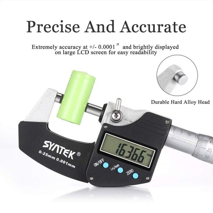 Moxer BISA COD MICROMETER DIGITAL 0.001MM SYNTEK 0-25MM MICRO METER 0. ...