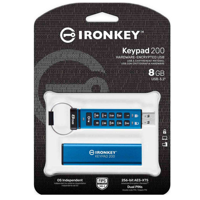 # Kingston IronKey Keypad 200 Hardware-encrypted USB Flash Drive # [8GB ...
