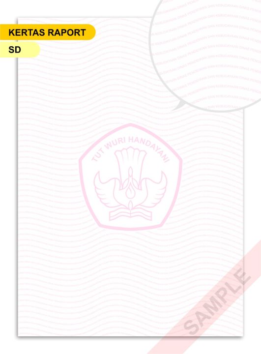 Kertas Raport Sekolah Dasar SD Desain Anti Air | Lazada Indonesia