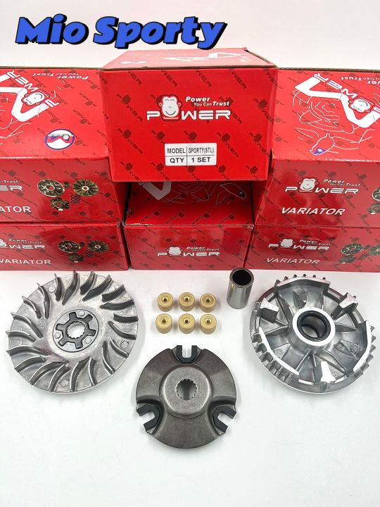 M.POWER STOCK PULLEY SET (MIO SPORTY / MIO i125 / Click 125i / MX-125 / GY6-125 / BEAT CARB ...