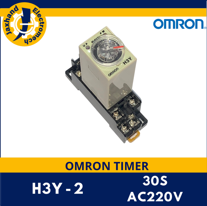 Omron Timer H3Y-2, 0-30S, AC220V, 5A with Socket / SALE TIMER / JAXHAND / ELECTRICAL PRODUCTS ...