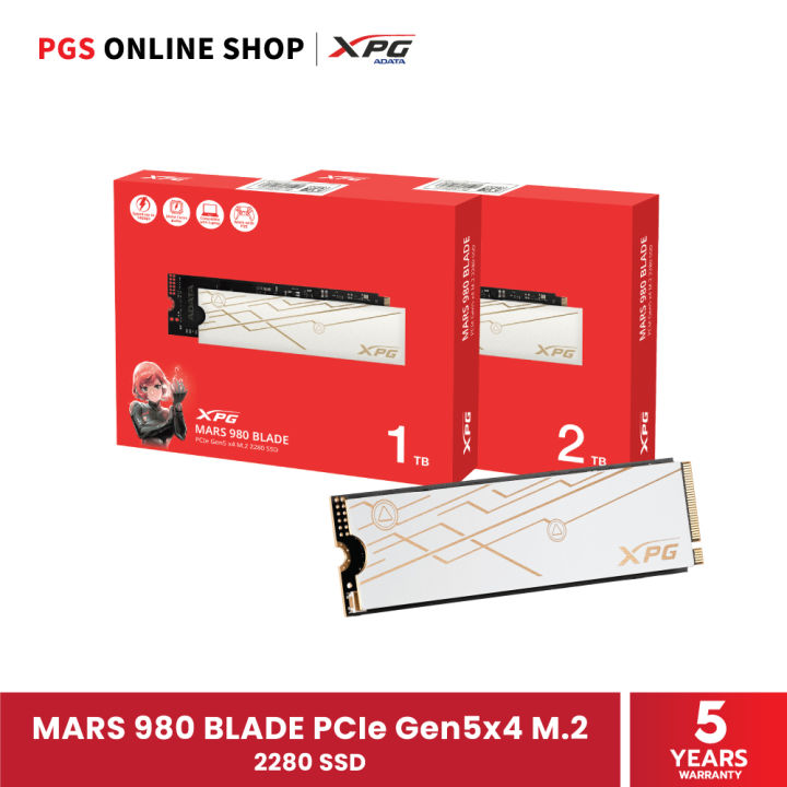 XPG MARS 980 BLADE PCIE GEN5 x4 M.2 2280 SSD 3D NAND (เอสเอสดีภายใน ...