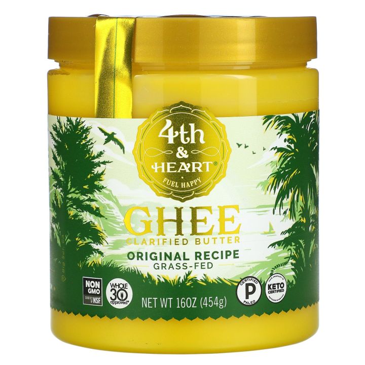 4th & Heart, Ghee Clarified Butter, Original Recipe, 16 oz (454 g) | Lazada