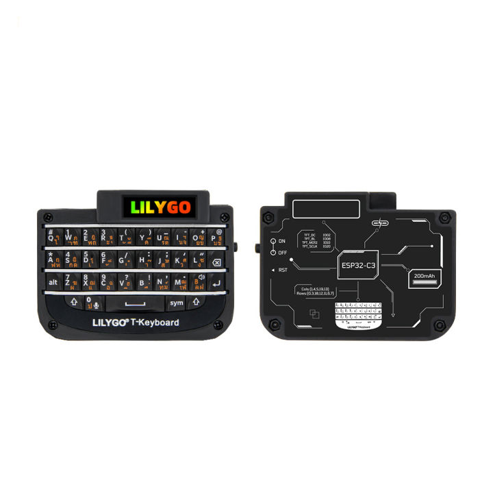 T-Keyboard TFT LCD Screen ESP32-C3 Mini Keyboard 2.4G WIFI Bluetooth ...