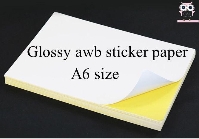 A6 awb consignment glossy sticker labels paper airwaybill 10/50/100pcs ...