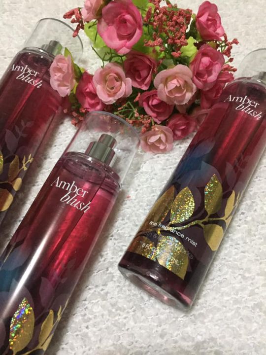 Bath and Body Works AMBER BLUSH Fragrance Mist 236ml (1pc) | Lazada PH