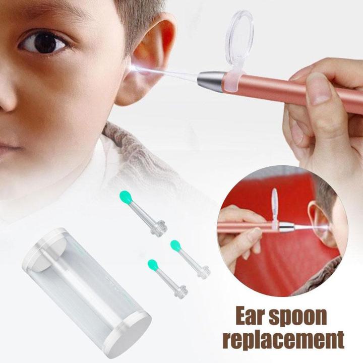 3Pcs/Set Ear Spoon Replacement For NE3 Wireless Smart Otoscope Cleaner ...