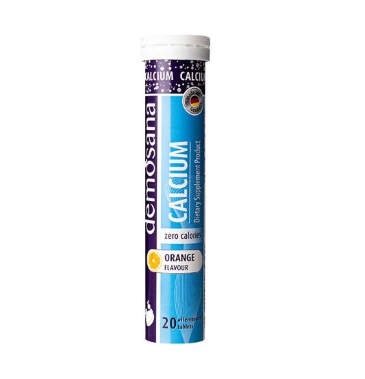 Demosana Effervescent Vitamin Tablets - Calcium - Orange Flavour ...