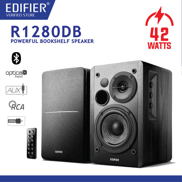 Edifier R1280DB Powerful Bluetooth Bookshelf Speaker | Lazada PH