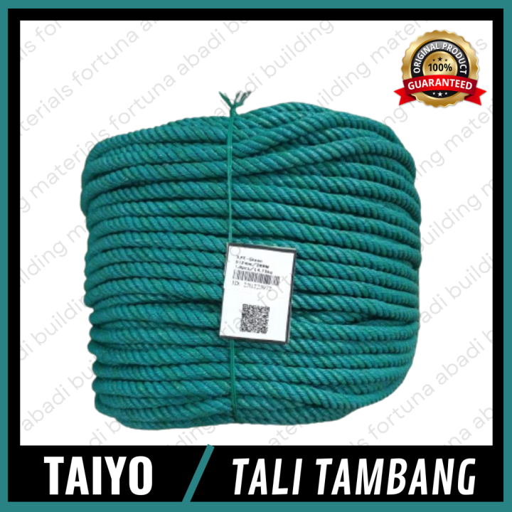 Tali Tambang Plastik ABS Merk Taiyo Ukuran 12mm Berbagai Varian Berat ...