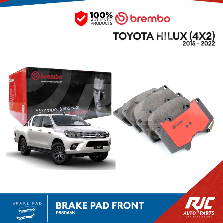BREMBO BRAKE PAD FRONT TOYOTA HILUX 4X2 2015-2022 P83066N 1set | Lazada PH