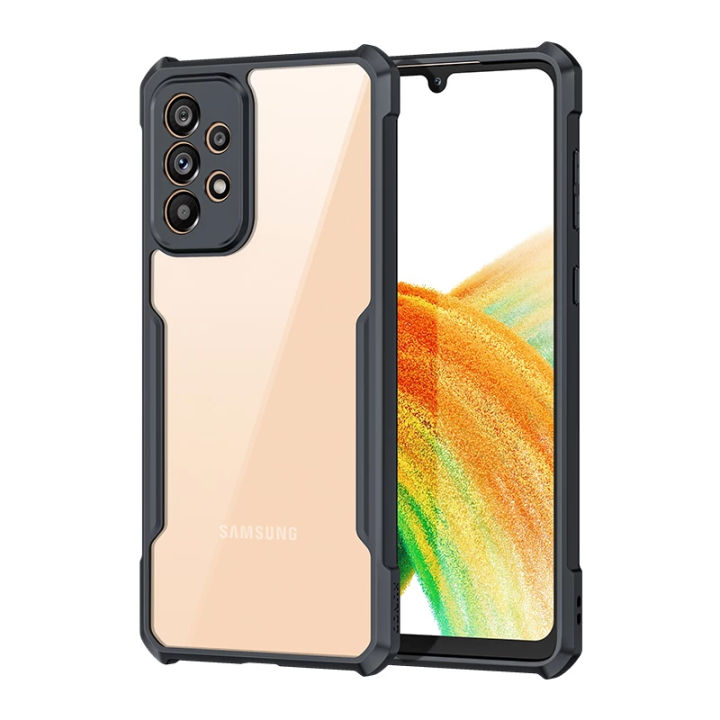 For Samsung Galaxy A33 5G Case Clear Shockproof Reinforced TPU Acrylic Phone Cover For Samsung ...