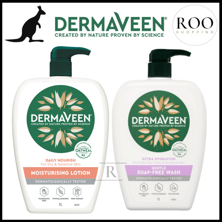 DermaVeen Extra Hydration Colloidal Oatmeal Soap Free Wash / Daily ...