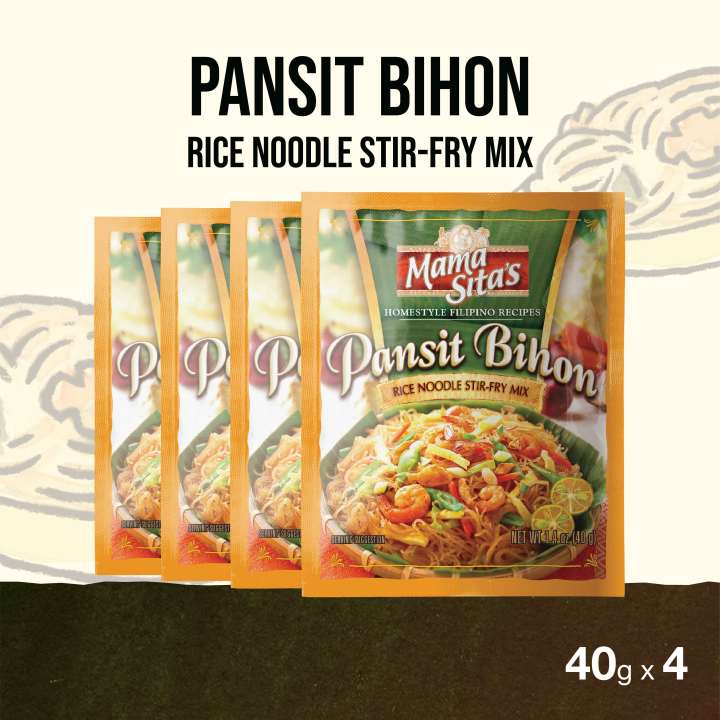 Mama Sita's Pansit Bihon Mix (Rice Noodle Stir-Fry Mix)(40 g / 1.4 oz ...