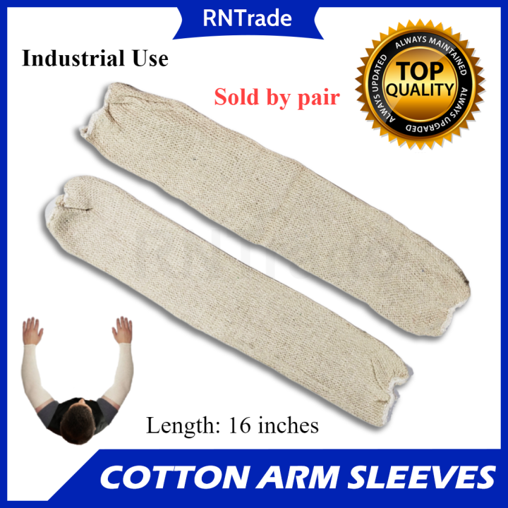 Industrial Arm Guard / Arm Sleeves (left / right arm) 16 inches Cotton ...