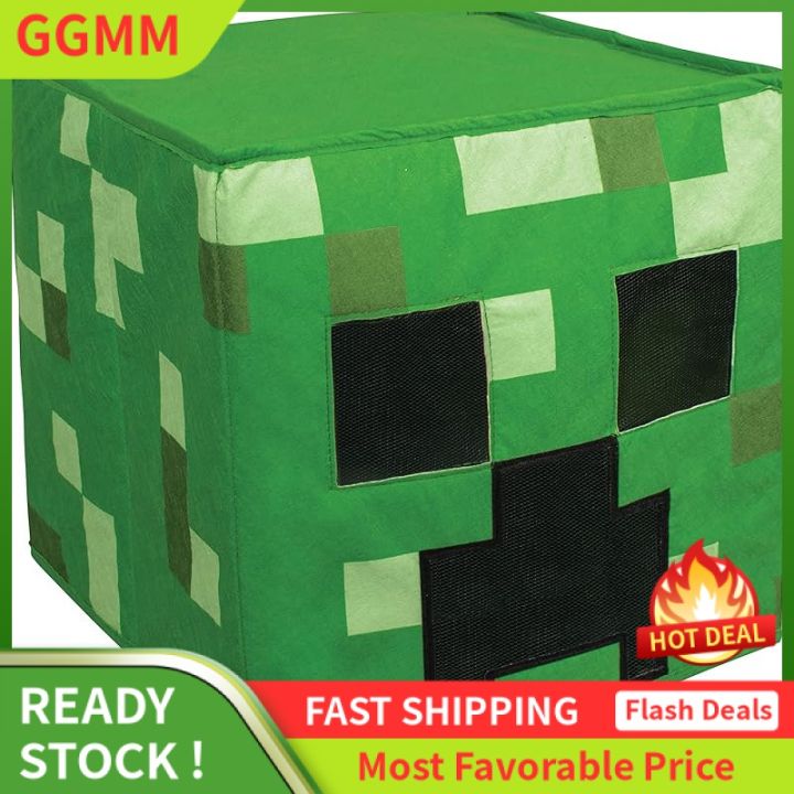 LZD Minecraft Block Head Costume Headpiece, Minecraft Costume ...
