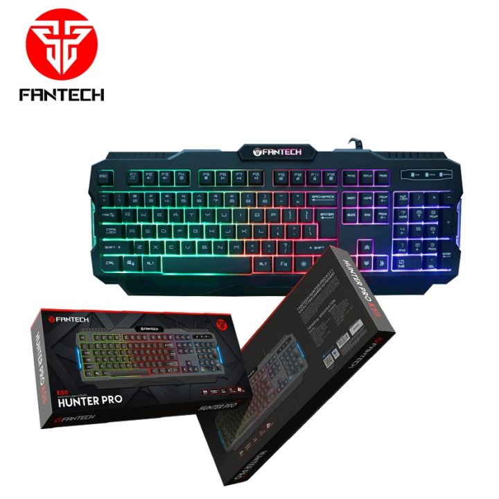 Fantech Hunter PRO k511 Rainbow Backlit Gaming keyboard | Lazada PH
