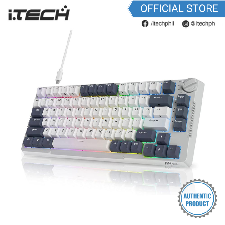 RK Royal Kludge H81 81 Keys Tri-Mode RGB Wireless Mechanical Keyboard ...