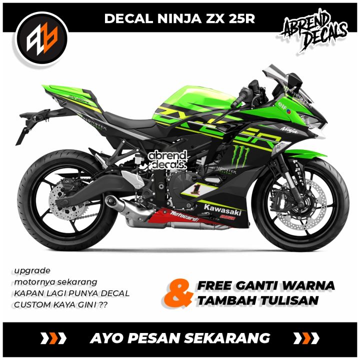 Decal Fullbody Zx25R / Stiker Motor Kawasaki Ninja Zx 25 R Desain ...