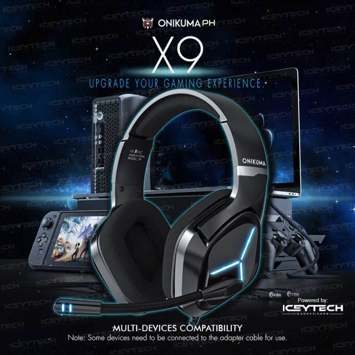 ONIKUMA X9 Gaming Headset (By: Iceytech Gadget) | Lazada PH