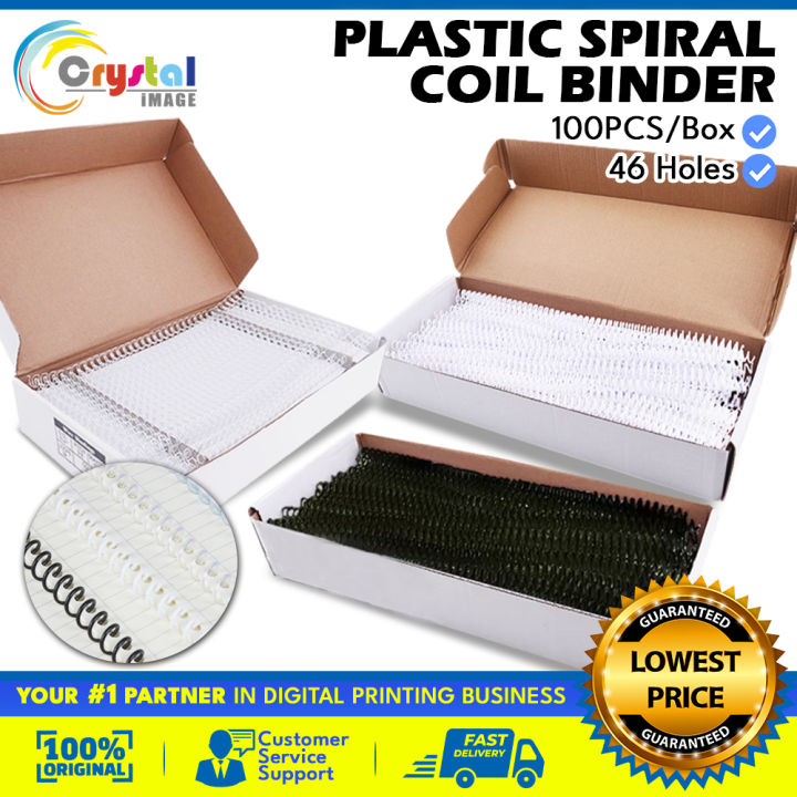 Plastic Spiral Coil Binder Rings (8mm / 10mm / 12mm / 16mm) 100PCS 46 ...