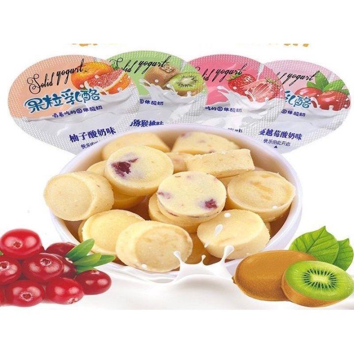 MC.012 แบ่งขาย ขนมชีสนมวัวผสมผลไม้ มีหลายรส อร่อย หอมกลิ่นนม หวาน ...