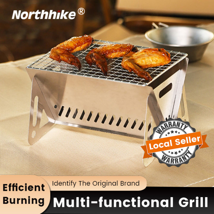 【SG Stock】Northhike Portable Stainless Steel Camping Grills BBQ Grill ...