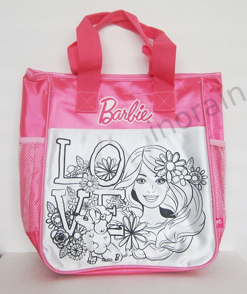 (SG Stock) Barbie Girls School Bags Shoulder Bag Coloring Multi Purpose ...