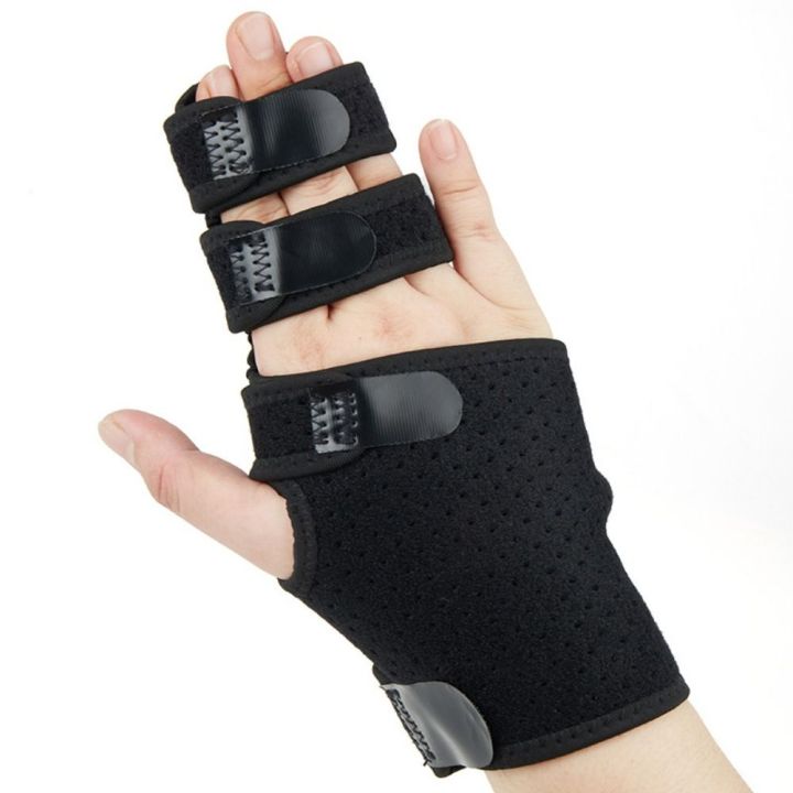 FONESH Adjustable Double Fingers Splint Left/Right Locking Finger ...