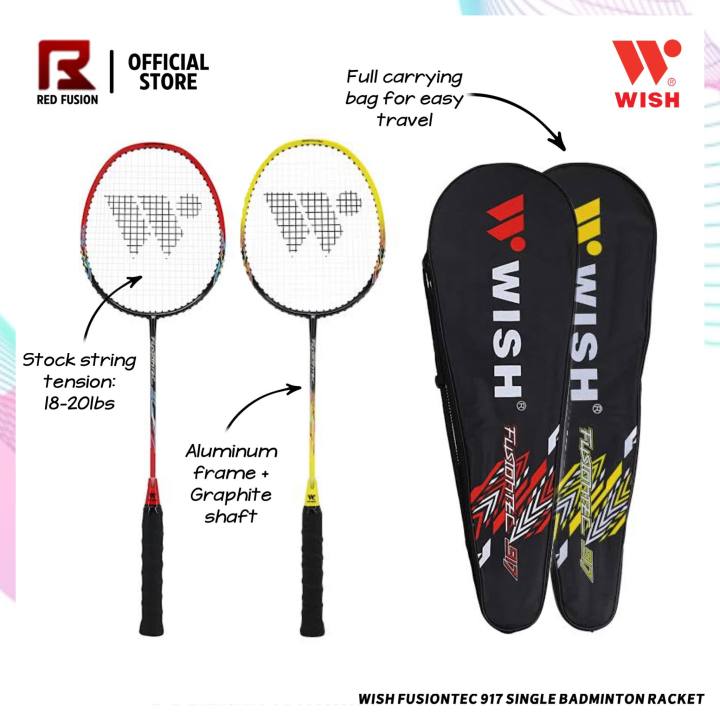 Wish Fusiontec 917 Single Badminton Racket | Lazada PH