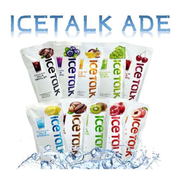 [ICE TALK ADE] 230ml Korean Pouch Drinking Juice/ Made in Korea ...