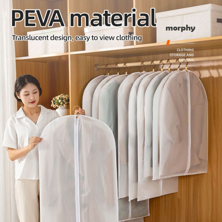 Dust Cover For Clothes Garment Suit Coat Cover With Zipper Dustproof ...