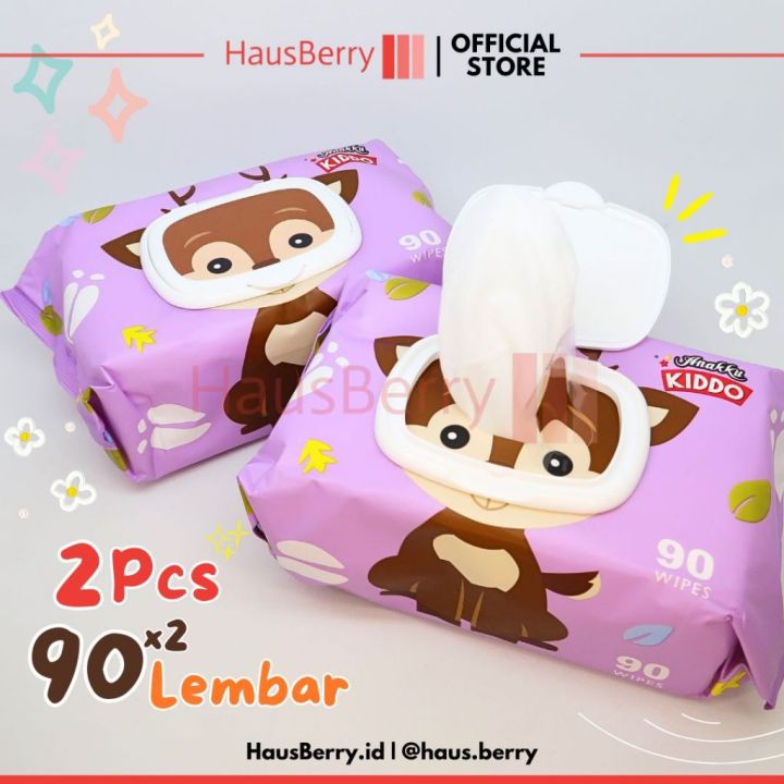 Tissue Basah Isi 180 Lembar Lembut Cocok Untuk Segala Usia & Jenis ...