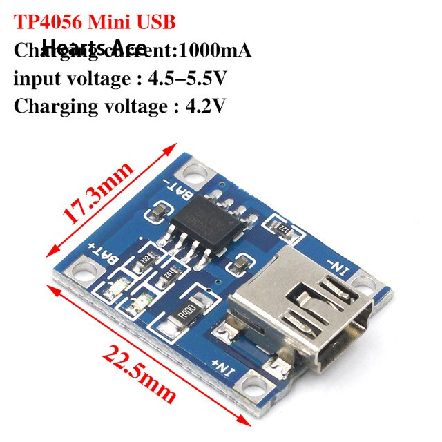 Lithium Type - c / Micro USB 5V 1A 18650 TP4056 1A rechargeable battery ...