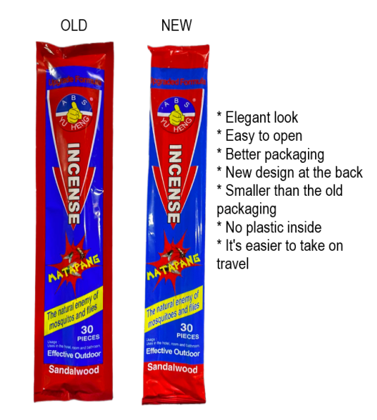 ABS ABSL Plastic Packaging ABS Yu heng INCENSE (MATAPANG) SANDALWOOD ...