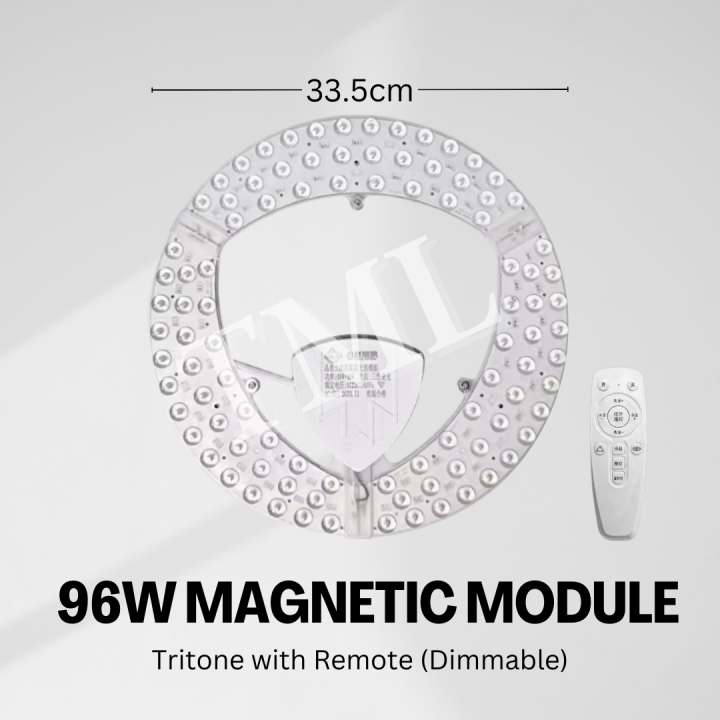 40W 96W Dimmable 3 Tone Magnetic LED Ceiling Light Replacement LED ...
