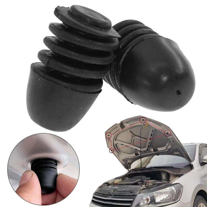 2Pcs Car Rubber Bumper Bonnet Hood Lid Stop Buffer Tailgate Cushion ...