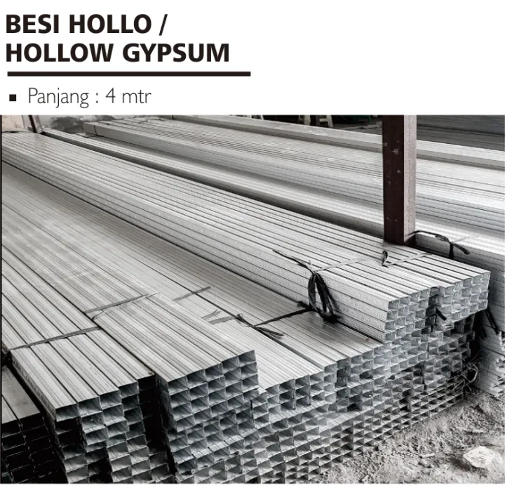 Besi Holo Profil Gipsum / Rangka Atap Hollow Gypsum 2x2 dan 4x4 ...