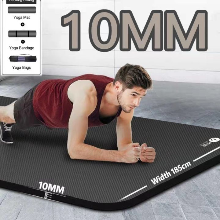 10mm Extra Thick high density antitar exercise Yoga Mat exercise mat ...